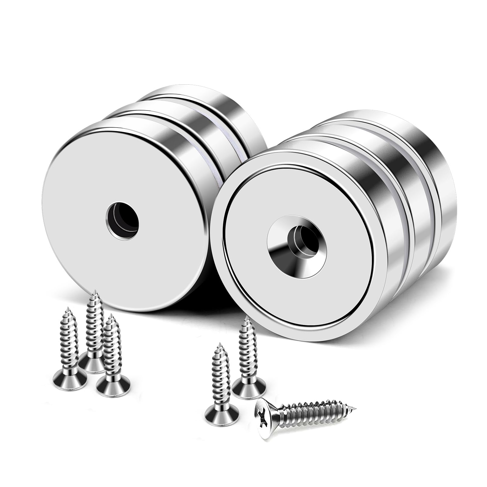 Snapklik.com : MIKEDE 6 Pack Strong Magnets, 30lbs Neodymium Heavy Duty ...