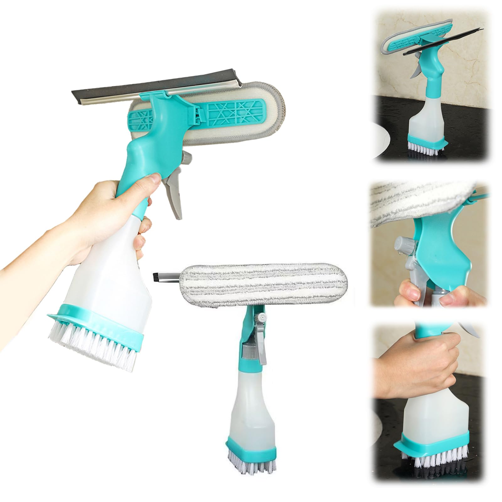 Amazon.com: 4 in 1 Window Cleaning Kit, Window Vacuum Squeegee Cordless ...