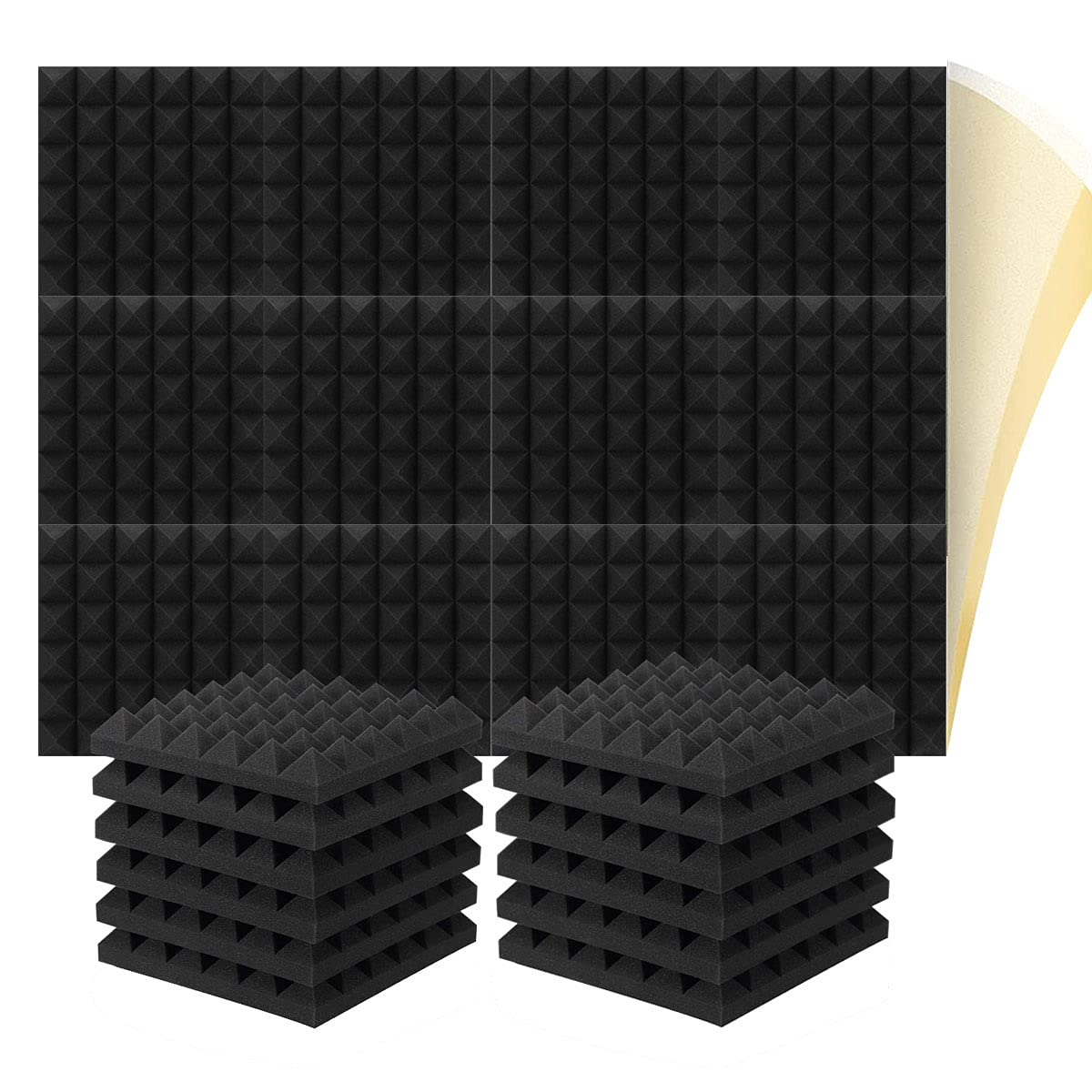 Buy 5 x 30 x 30 cm sound foam acoustic foam (30x30x5cm 24 Pack) Online ...