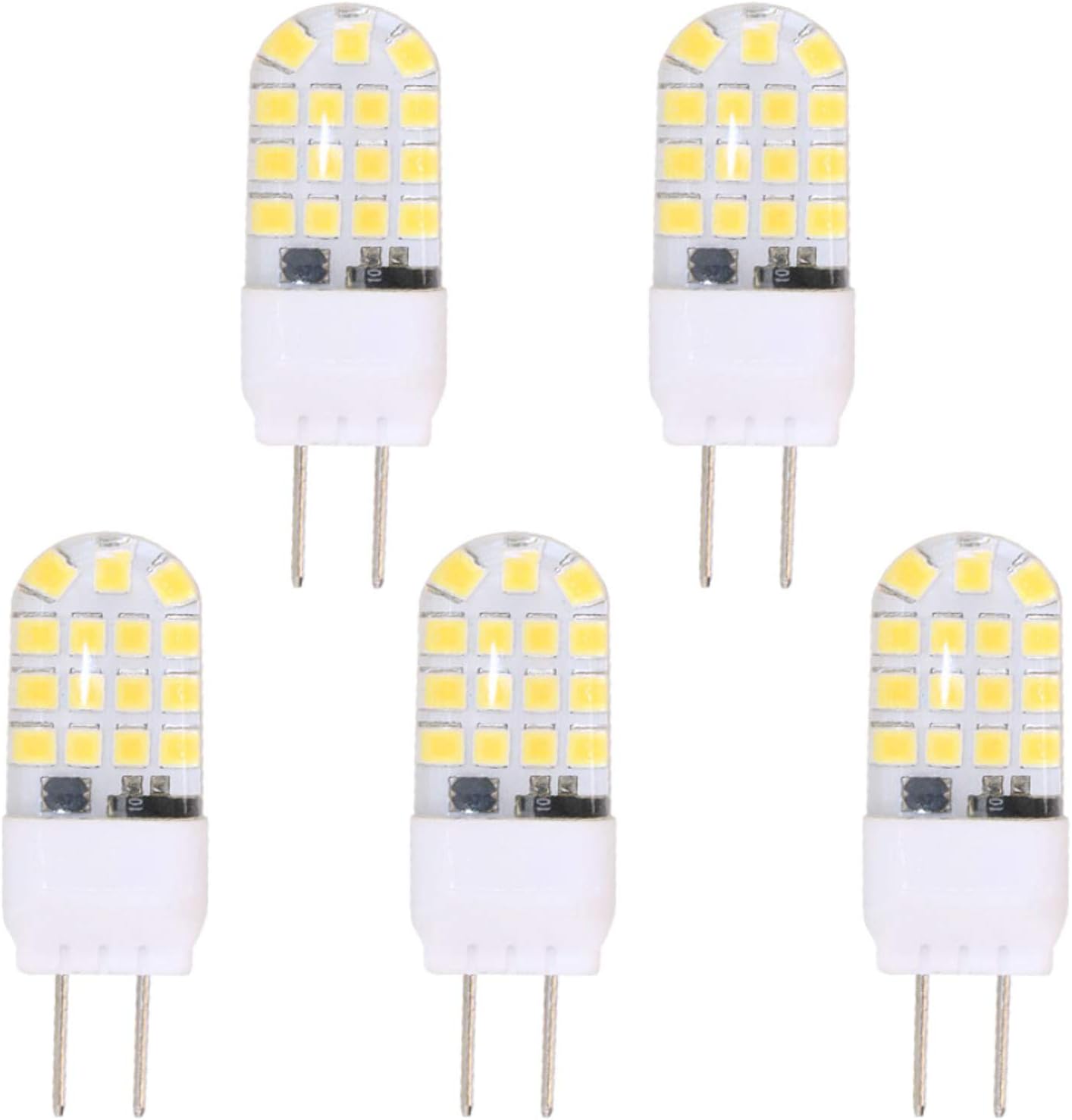Lxcom Lighting GY6.35 LED Bulb 10W Dimmable Corn Light Bulb (4 Pack ...