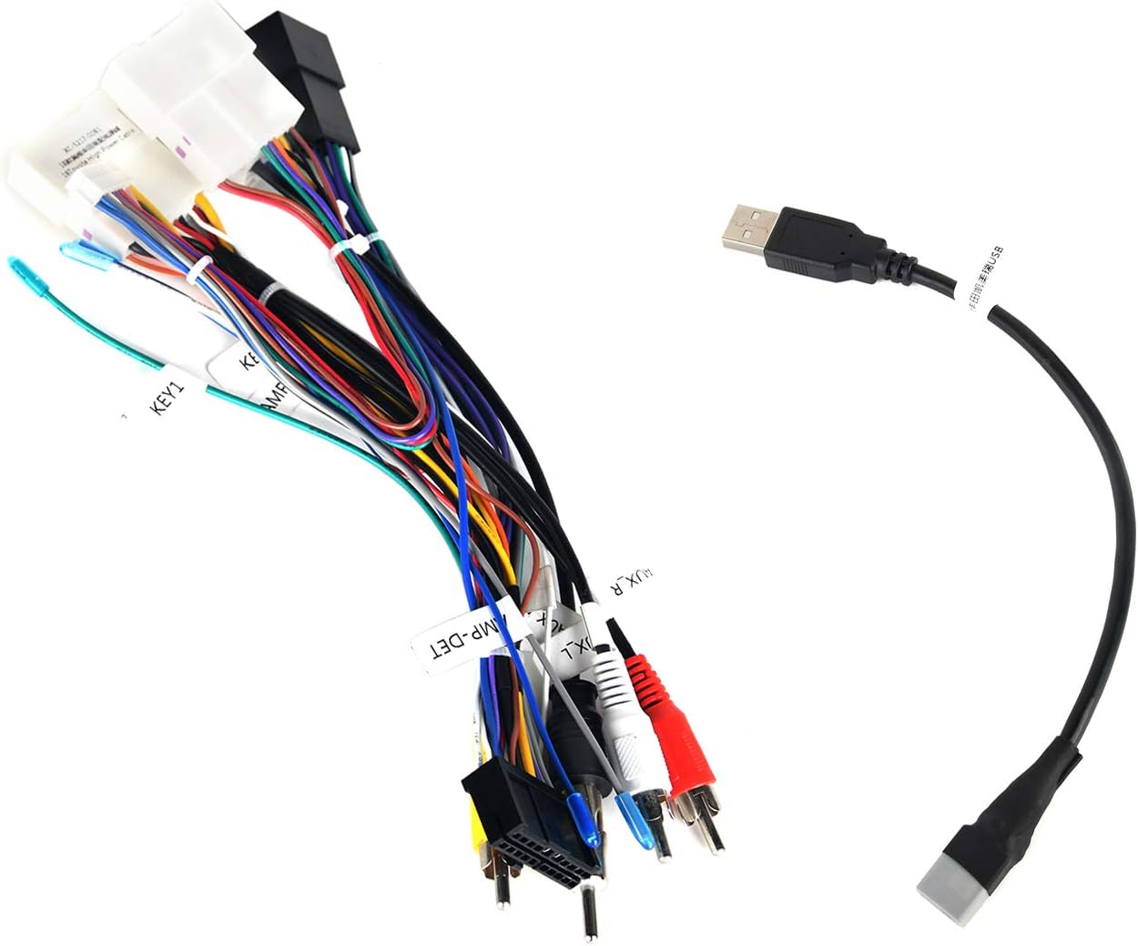 Dasaita CB047 Power Cable w/CAN-Bus Adapter Fit for Toyota Corolla RAV4 ...