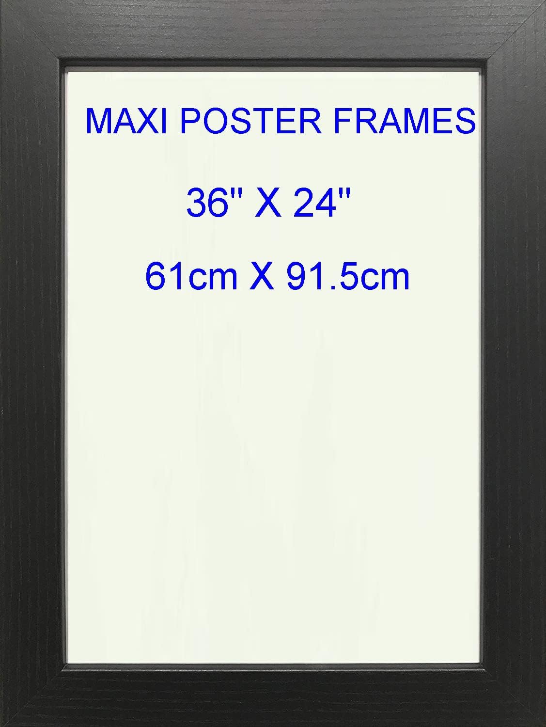 Accessories 3 Pack Gloss Black Maxi Poster Frame 61x91.5cm : Amazon.co ...