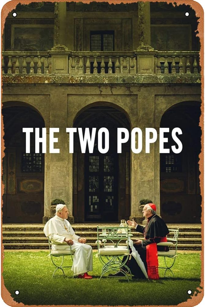 Amazon.com : The Two Popes Movie Poster Movies & TV series Vintage Tin ...
