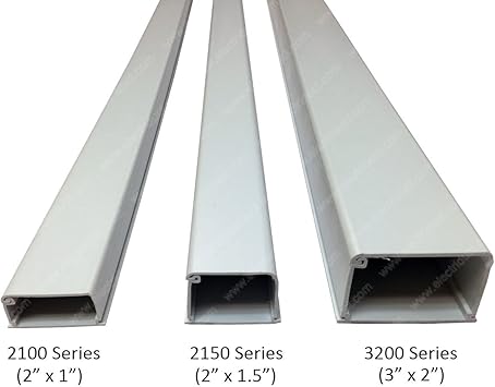 Amazon.com: Electriduct XX-Large Latching Cable Raceway - 3" x 2 ...