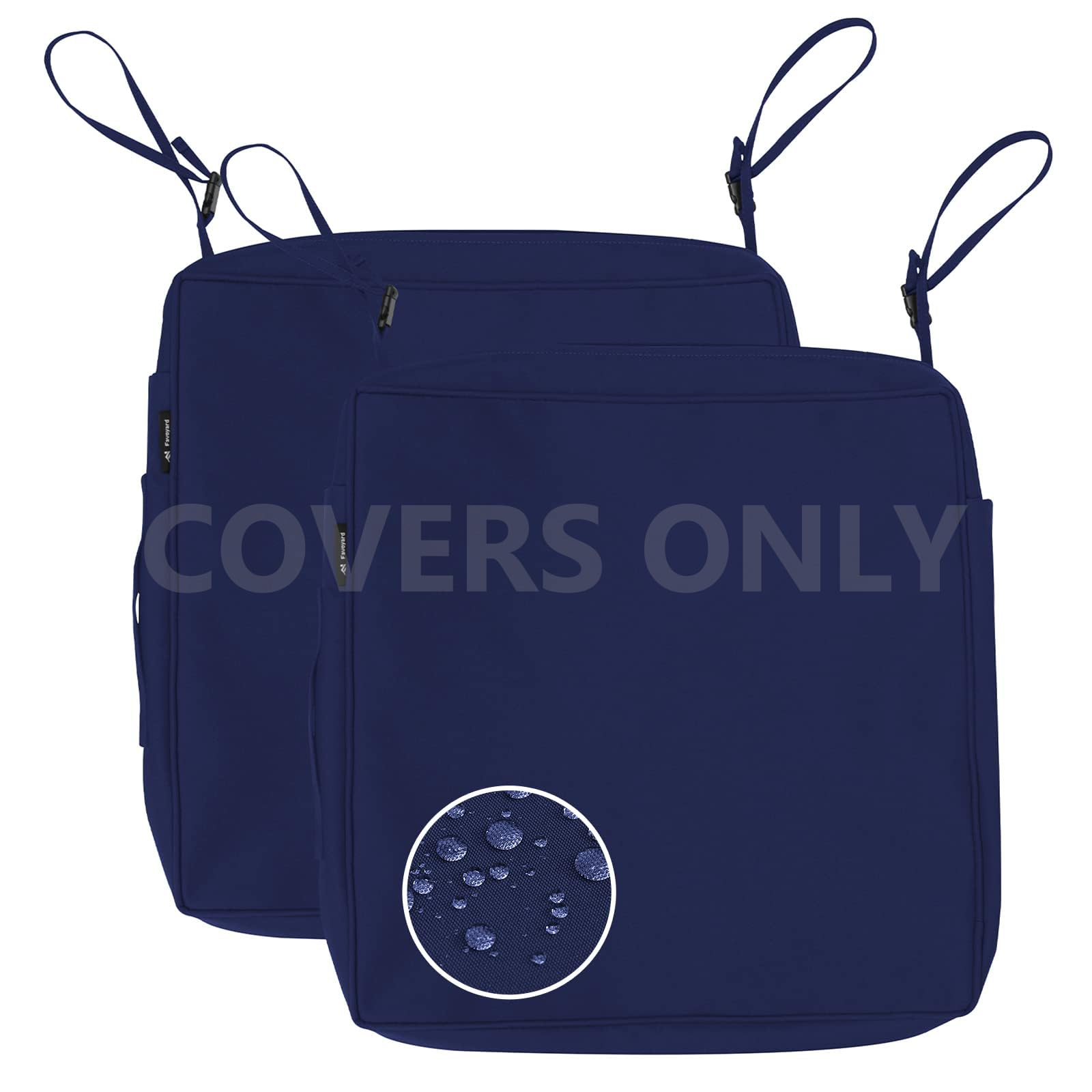 Amazon.com : Favoyard Patio Chair Cushion Cover 24 x 24 Inch Waterproof ...