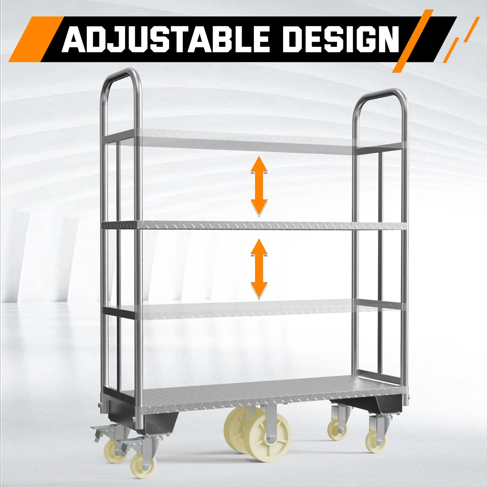 U Boat Cart SELF LEVELING SPRING U BOAT CARTS National Cart Co.