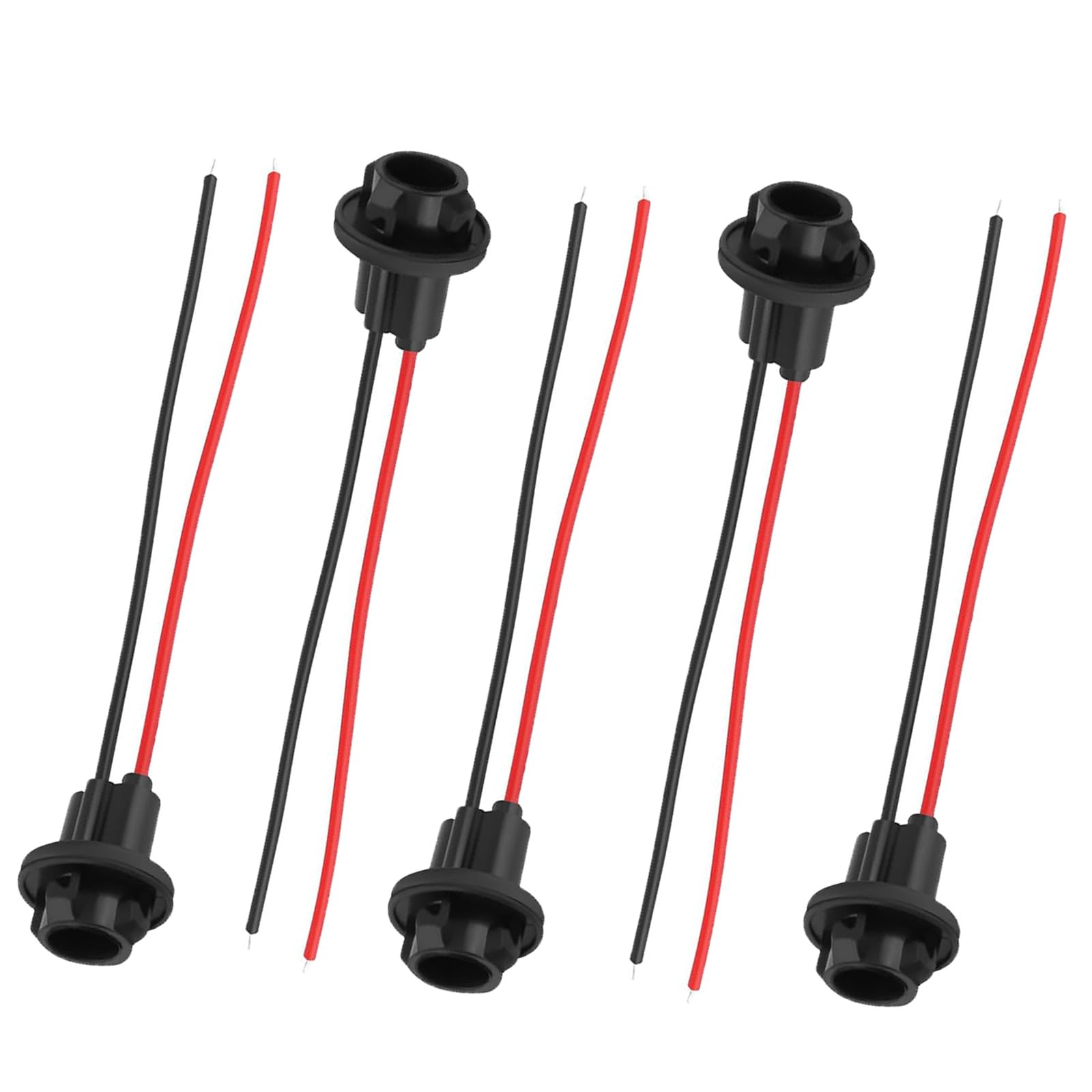 Amazon.com: Ongfuwu 5PCS 194 Bulb Socket with Wire Pigtail, T10 W5W 158 ...