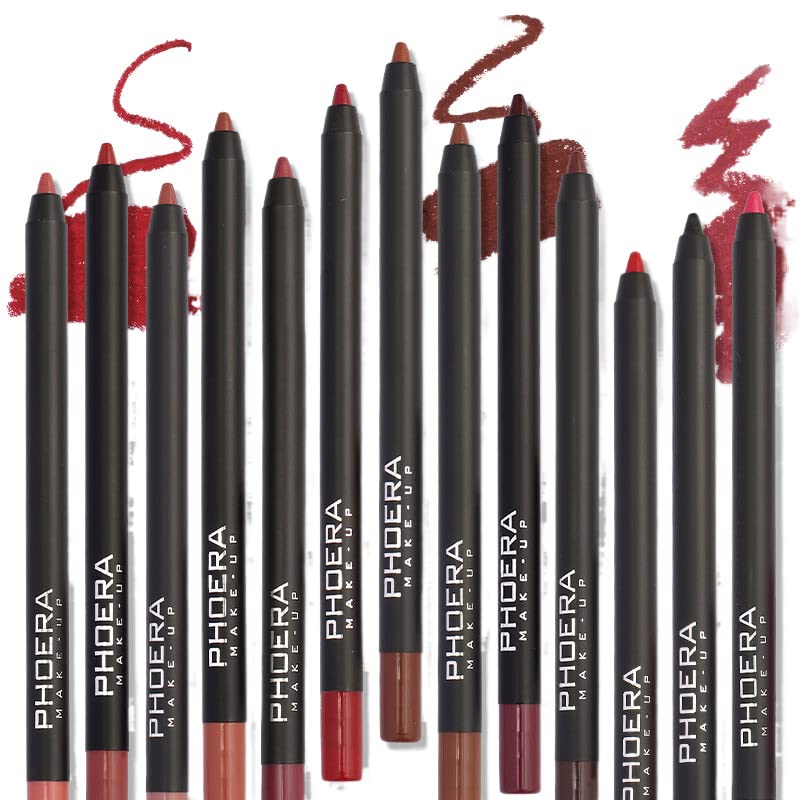 Madi Kay Designs 13Color Matte Lip Liner Lápiz Lápices Maquillaje Larga ...