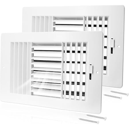10"w x 6"h Air Vent Cover, FocuVenHom 2PCS Plastic Ceiling Register ...