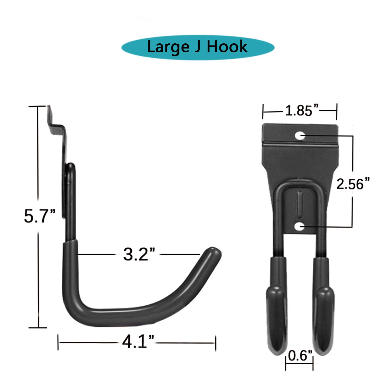 Snapklik.com : ATOOLA Large J Hook Slatwall Accessories