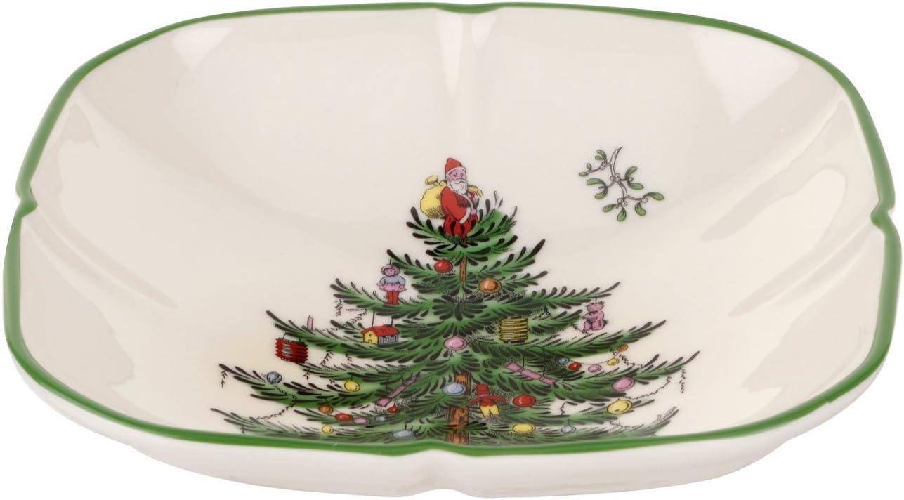 Amazon.com | Spode Christmas Tree Hexagonal Nut Bowl - 7-Inch ...