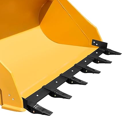 Amazon.com: Bucket Tooth Bar, Tractor Bucket Teeth, 60" Steel Bucket ...