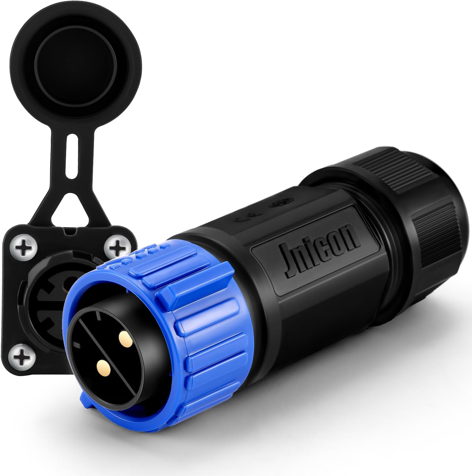 Amazon.com : Trolling Motor Plug Receptacle Set Marine Boat Power ...