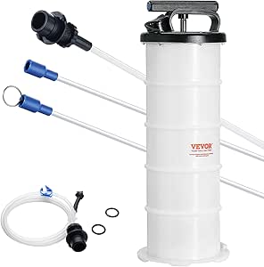 Amazon.com: VEVOR Bomba extractora manual de fluidos de 6.5L, extractor de líquido al vacío para ...