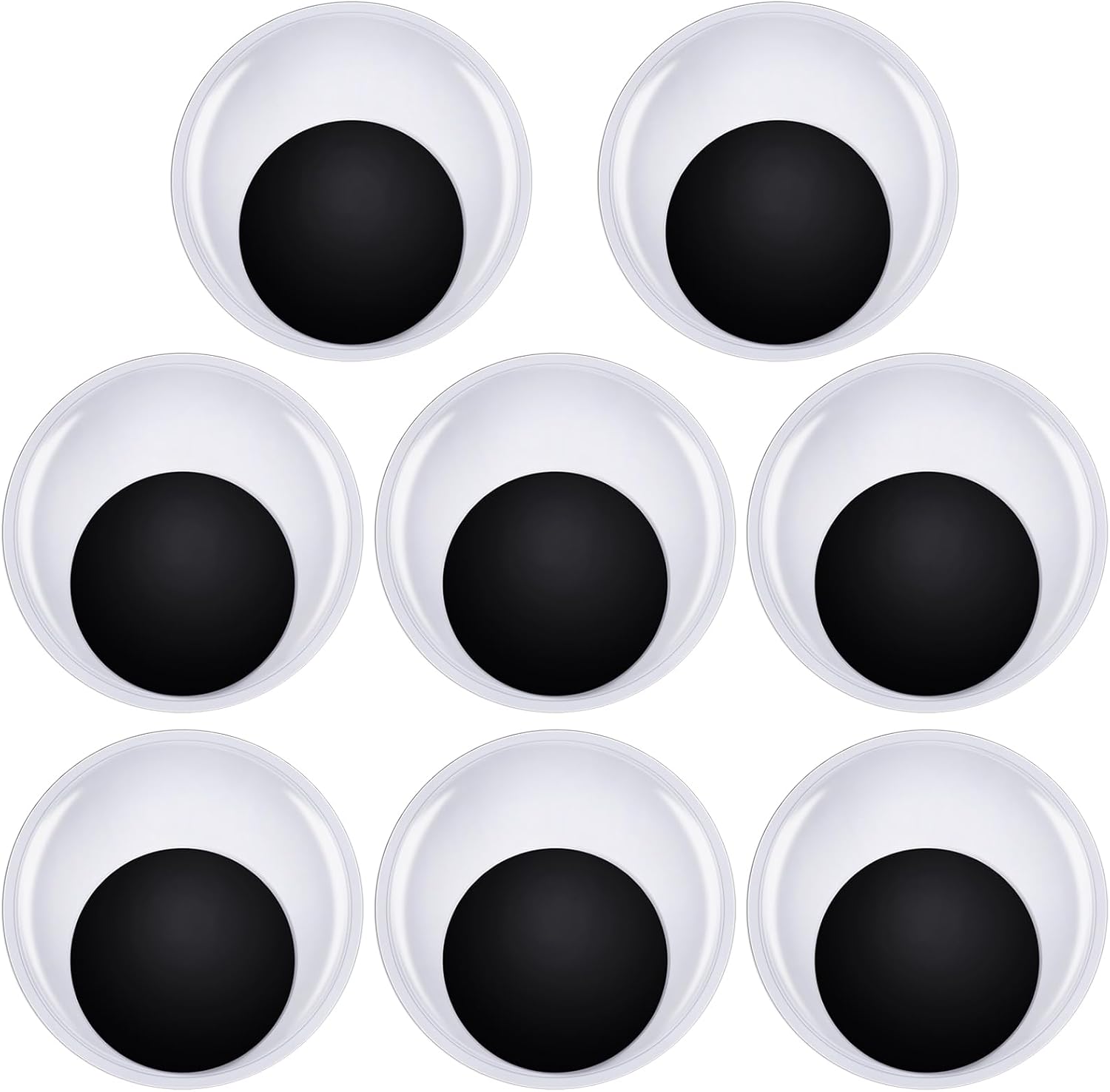 Amazon.com: TOAOB 8pcs Large Googly Wiggle Eyes with Self Adhesive 2 ...