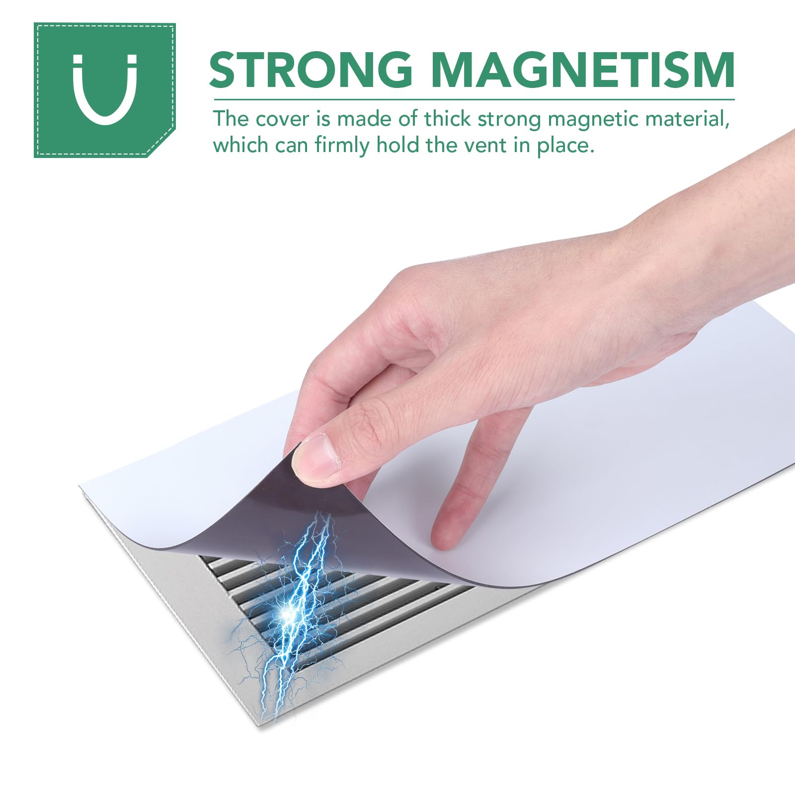 Snapklik.com : Strong Floor Vent Covers 8"x15", 6 Pack Magnetic Vent ...