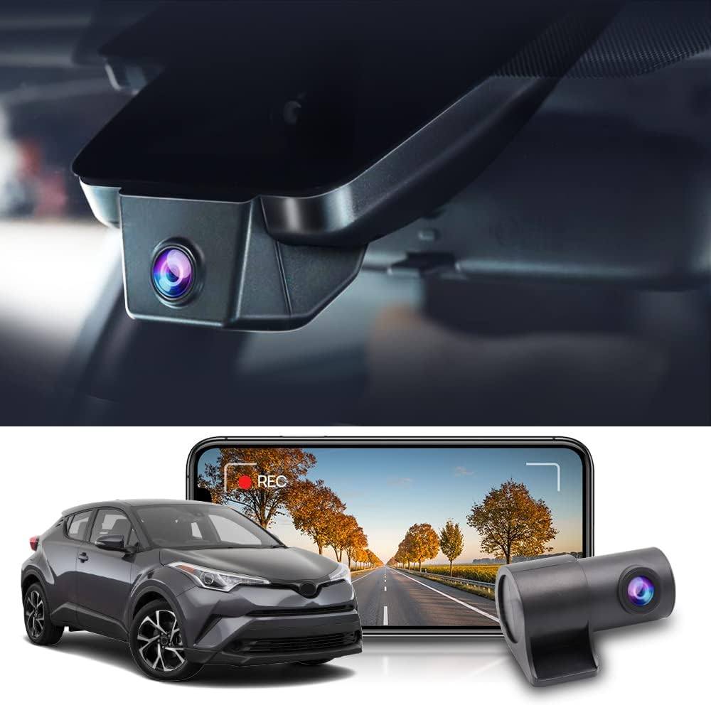 Fitcamx Dashcam Voiture Avant Arriere 4K Compatible avec Toyota C-HR ...