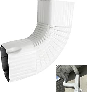 3x4” Downspout Gutter Elbow Style B, 90 Degree Side Elbow Connector ...