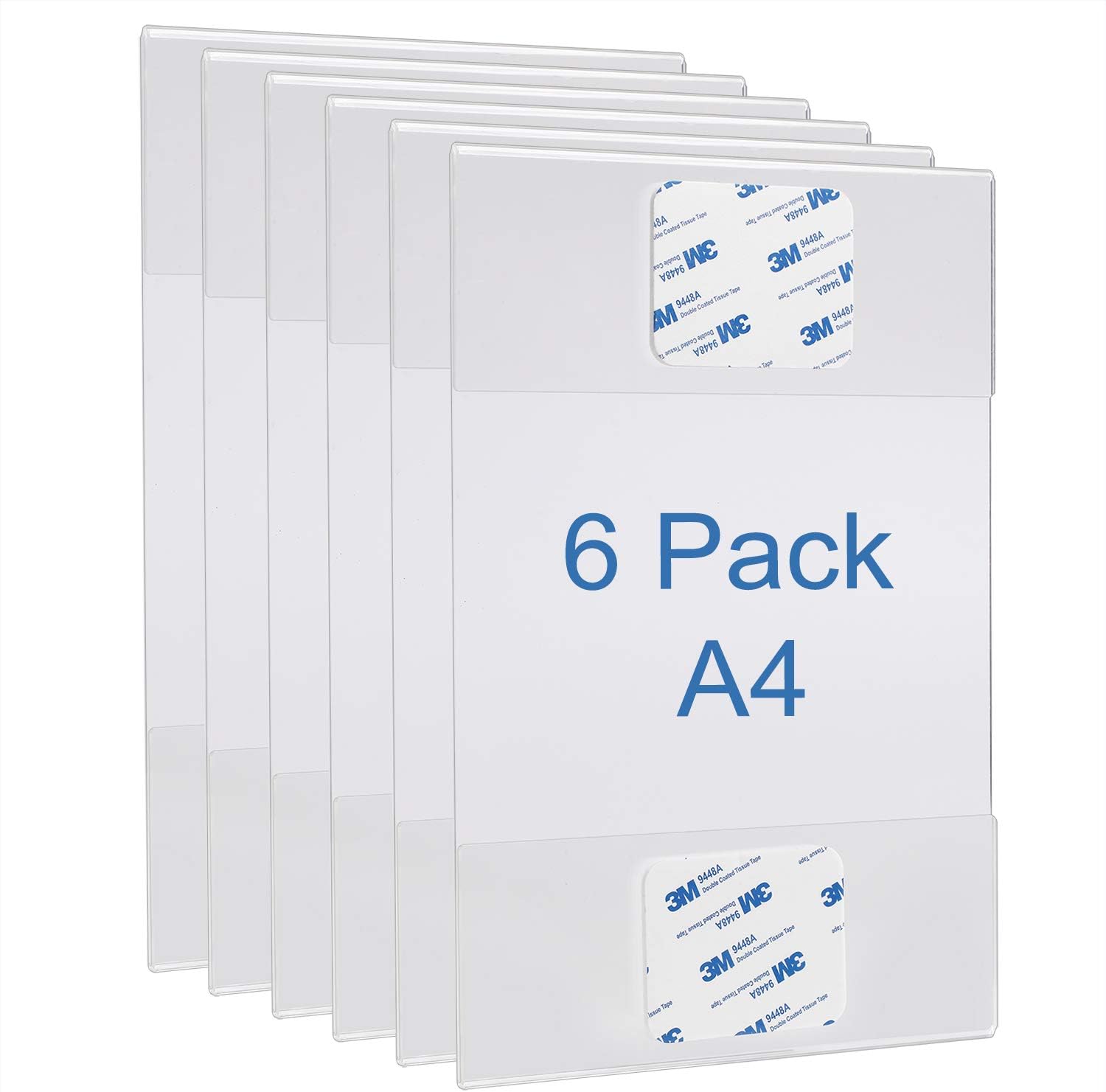 Kurtzy A4 Adhesive Wall Poster Holders(10 Pack) - Universal Wall Mounts ...