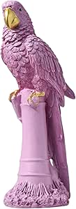Amazon.com: Zyqixluk Elegant Parrot Statue Resin Bird Sculpture,for ...