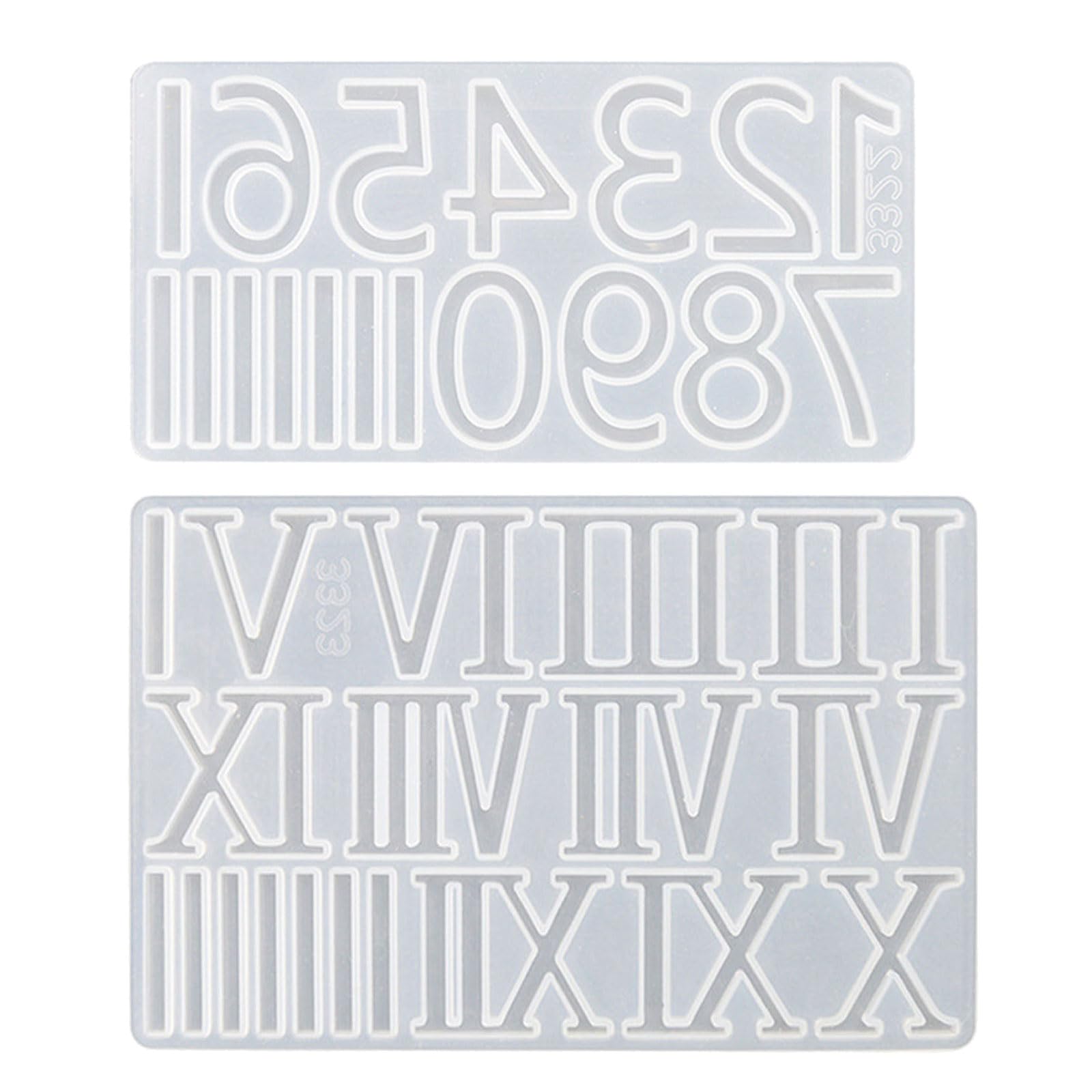 Amazon.com: Clock Digital Numbers Resin Molds Silicone Mold for Resin ...