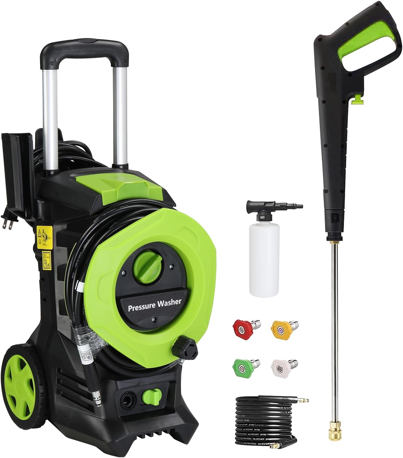 Amazon.com : Winado Electric Pressure Washer 3380PSI, Max 2.0 GPM Power ...