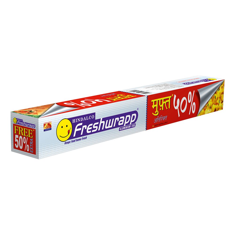 HINDALCO Freshwrapp Aluminium Foil, 33g+17g : Amazon.in: Health ...