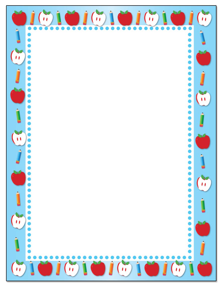 Teacher Apple Border