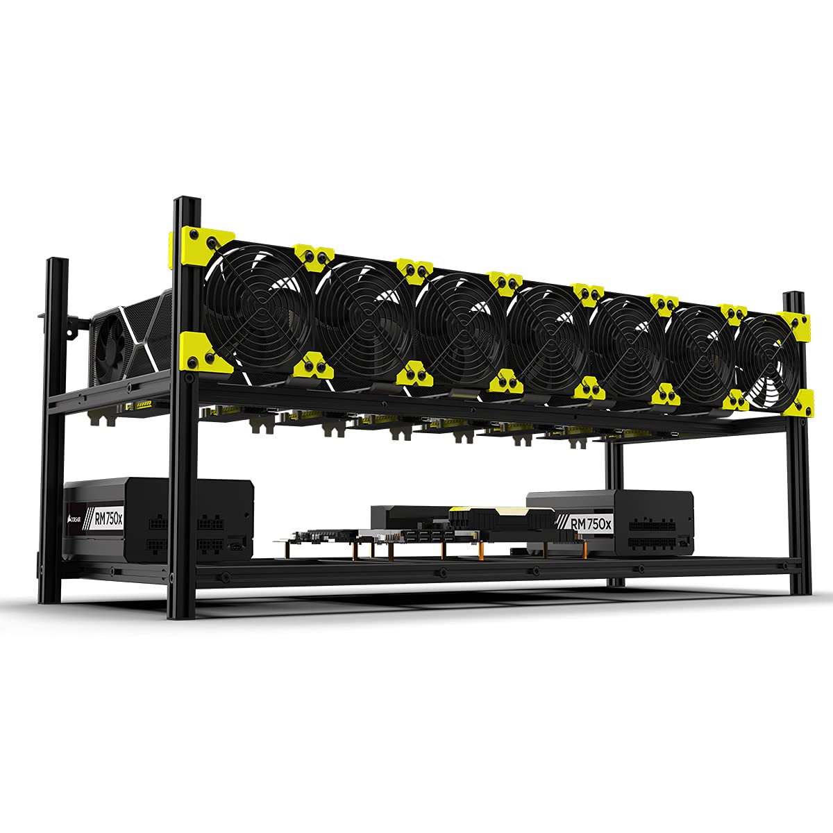 Buy Veddha V4C Upgraded 8 to 12GPU Mining Rig Open-Air Miner Case ...