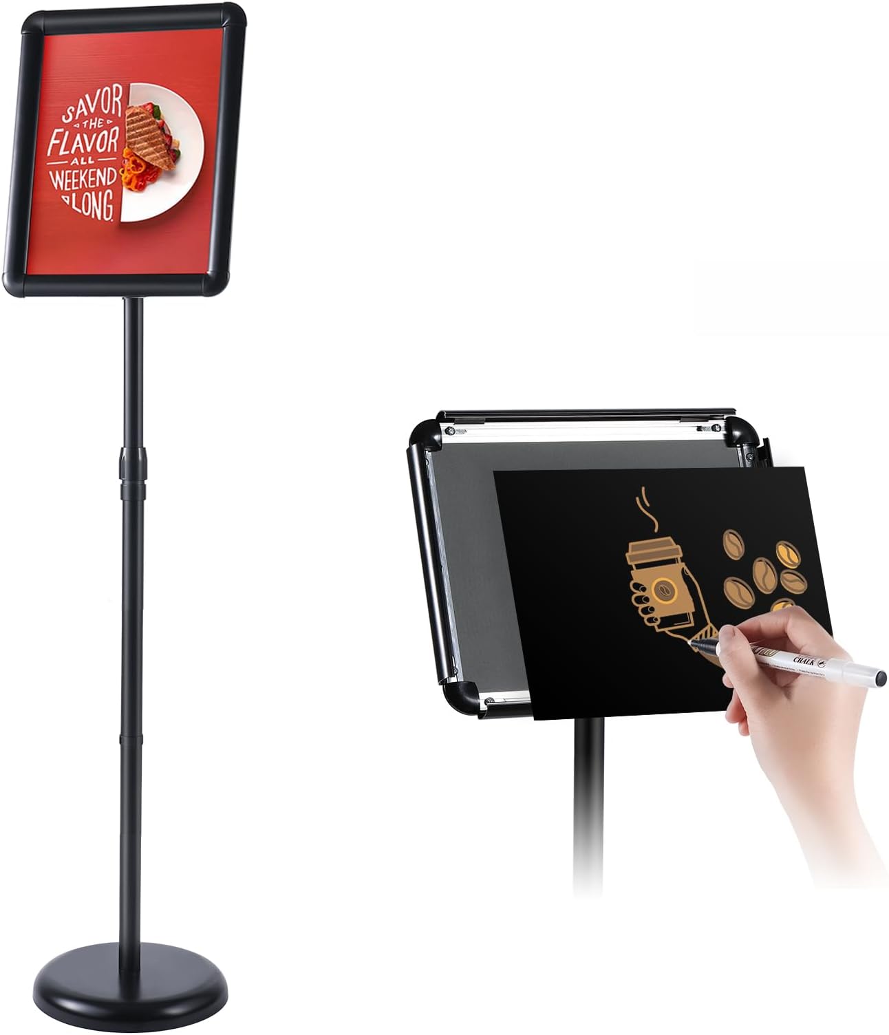 Amazon.com: 5 Pack Sign Holder, 8.5 x 11 Inches Sign Holder Stand ...