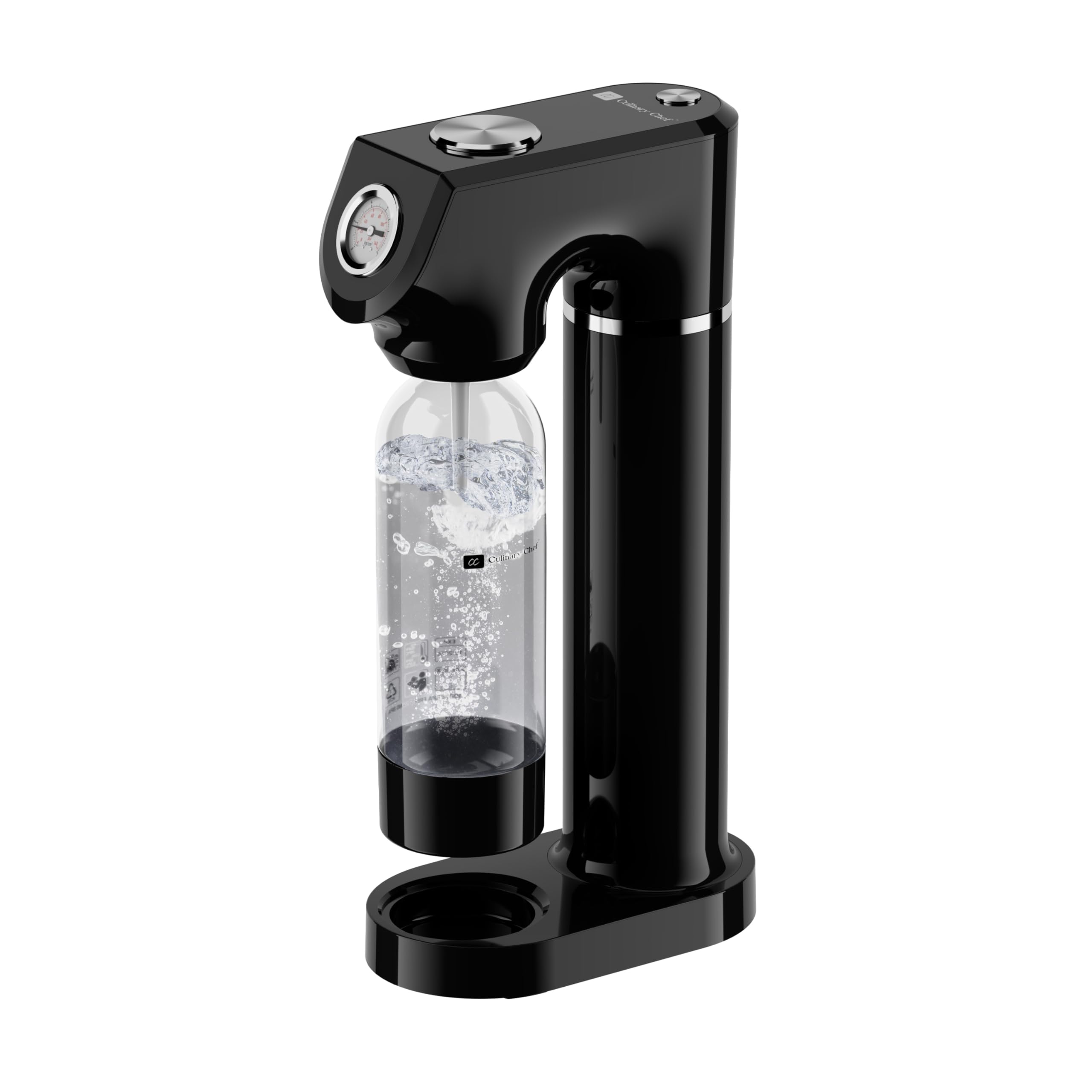 Amazon.com: Culinary Chef Sparkling Soda Maker – Soda Machine for Carbonated Water – BPA-Free ...