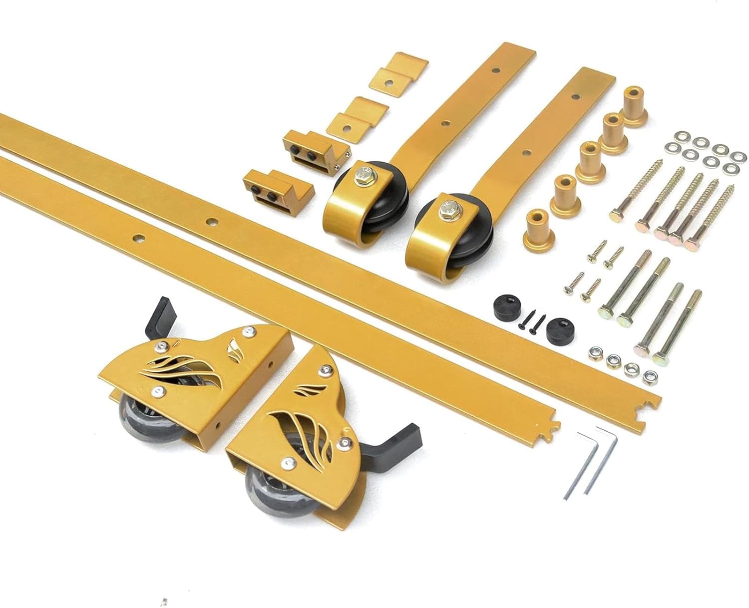 12ft Rolling Ladder Hardware Kit, Retractable Rolling Library Ladder ...