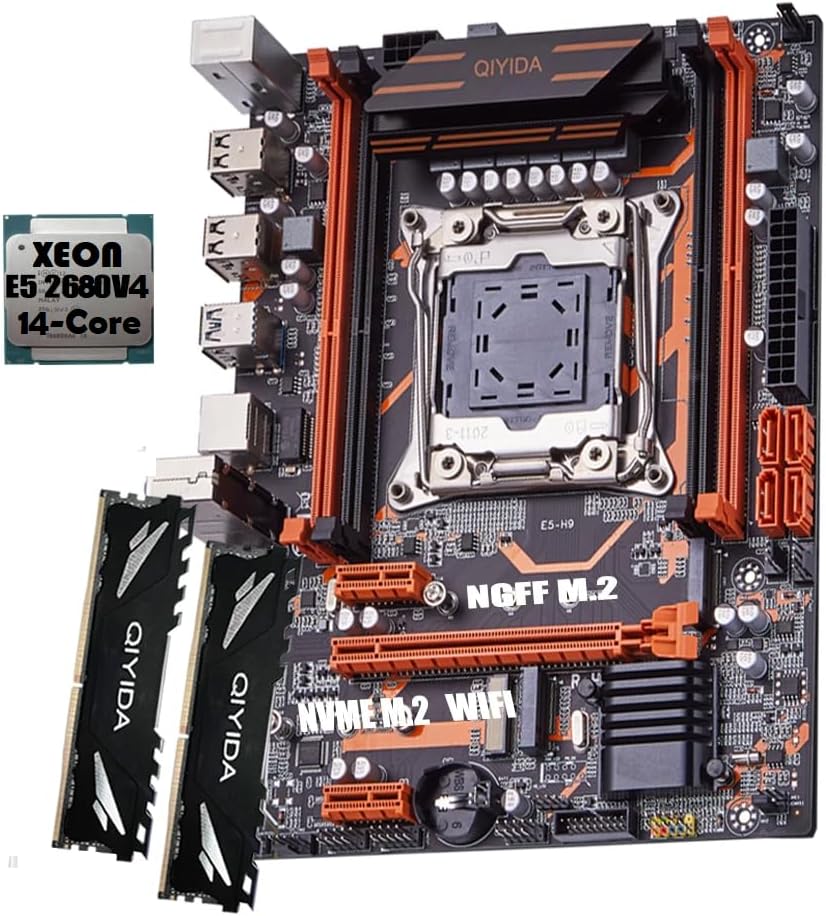 Kit PC Gamer X99 Gaming + Xeon E5 2680v4 14 Núcleos (Ryzen 5 5600 ...