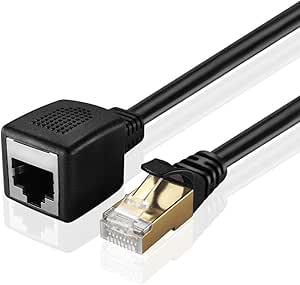 Adaptador de cabo extensor de cabo Ethernet TNP (3 m) - Cat6 Cat5e Cat5 ...