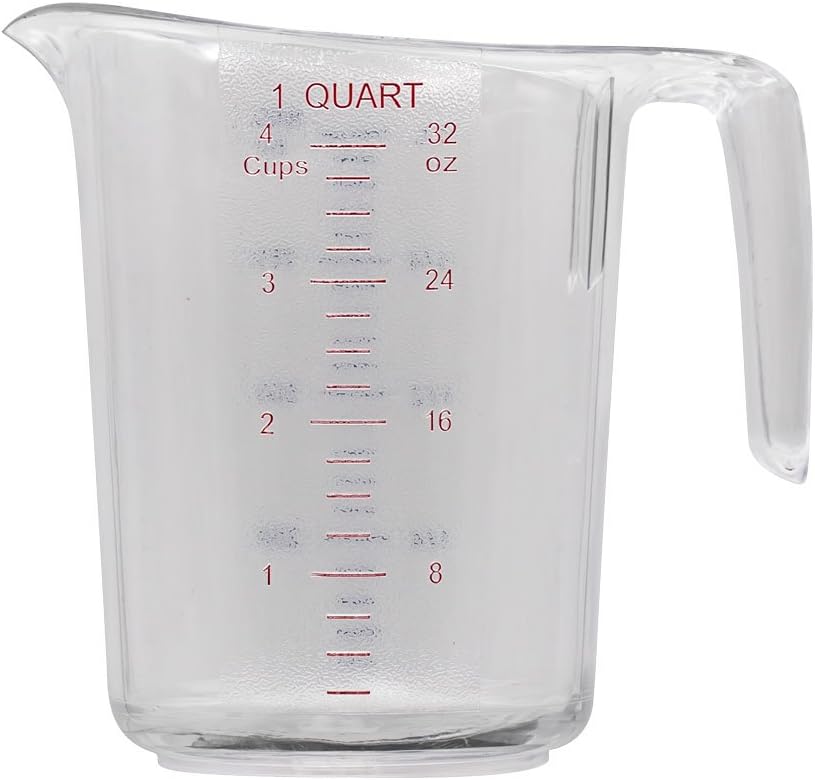 Amazon.com: Chef's Supreme - 1 qt. Polycarbonate Clear Measuring Cup ...