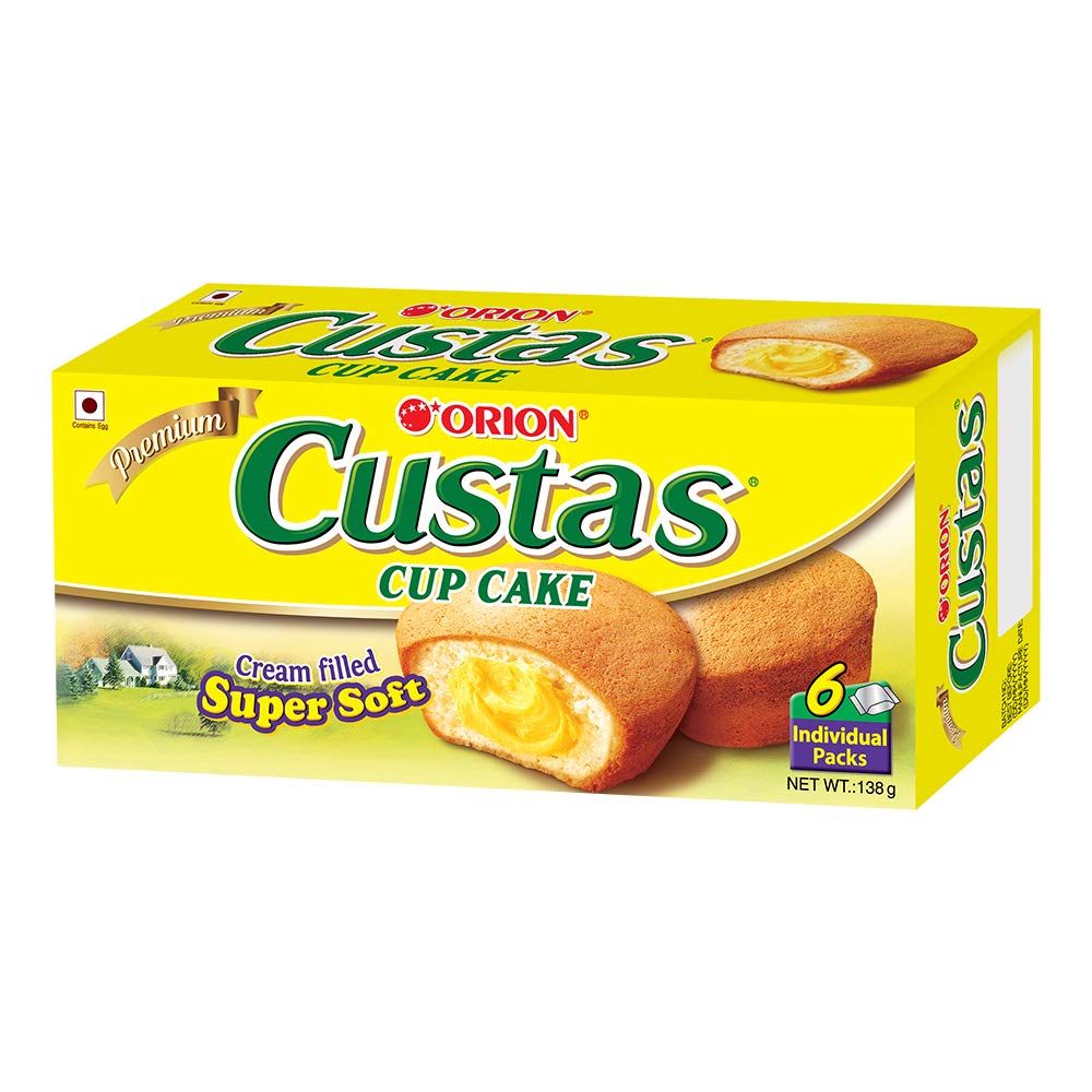 ORION Premium Custas Cupcake - Imported Korean Snack, 138g : Amazon.in: Grocery & Gourmet Foods