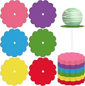 Amazon.com: Tiangrid 100 Pcs Cake Pop Boards 2 Inch Mini Scalloped ...