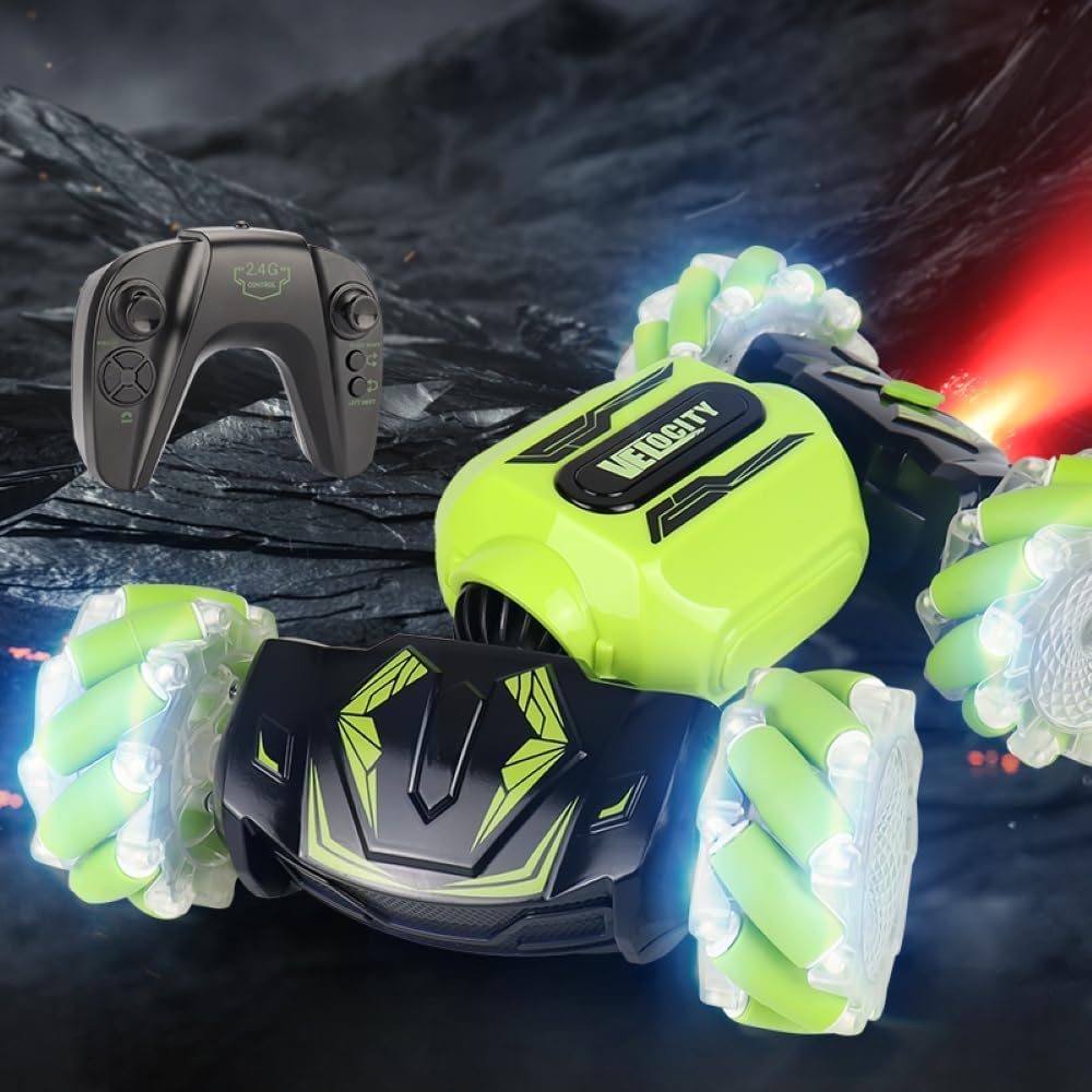 Remote Control Car RC Stunt Car Gesture Induction Twist Swing Car Stunt ...