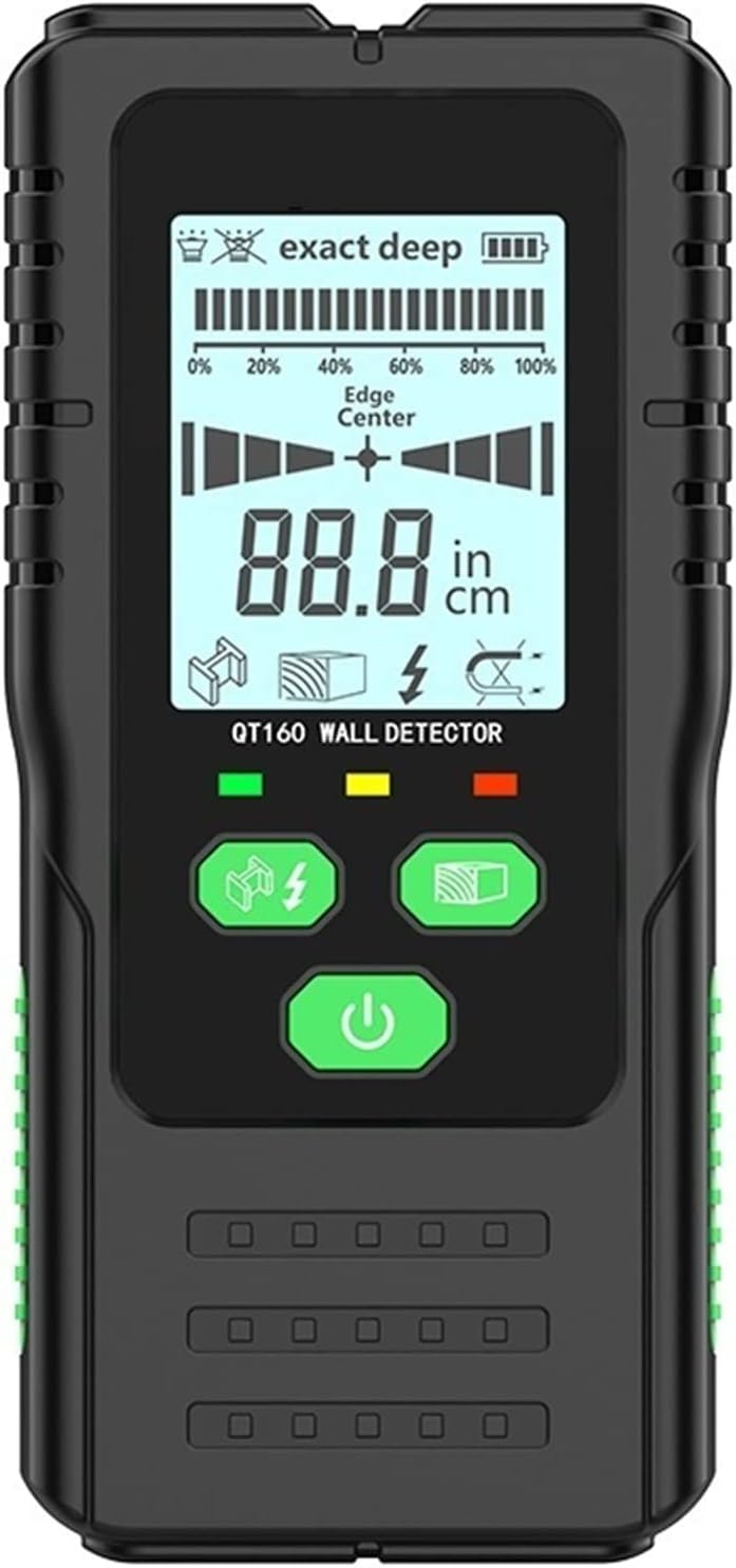 Amazon.com: QT160 Wall Metal Detector Backlit Black AC Wood Finder ...