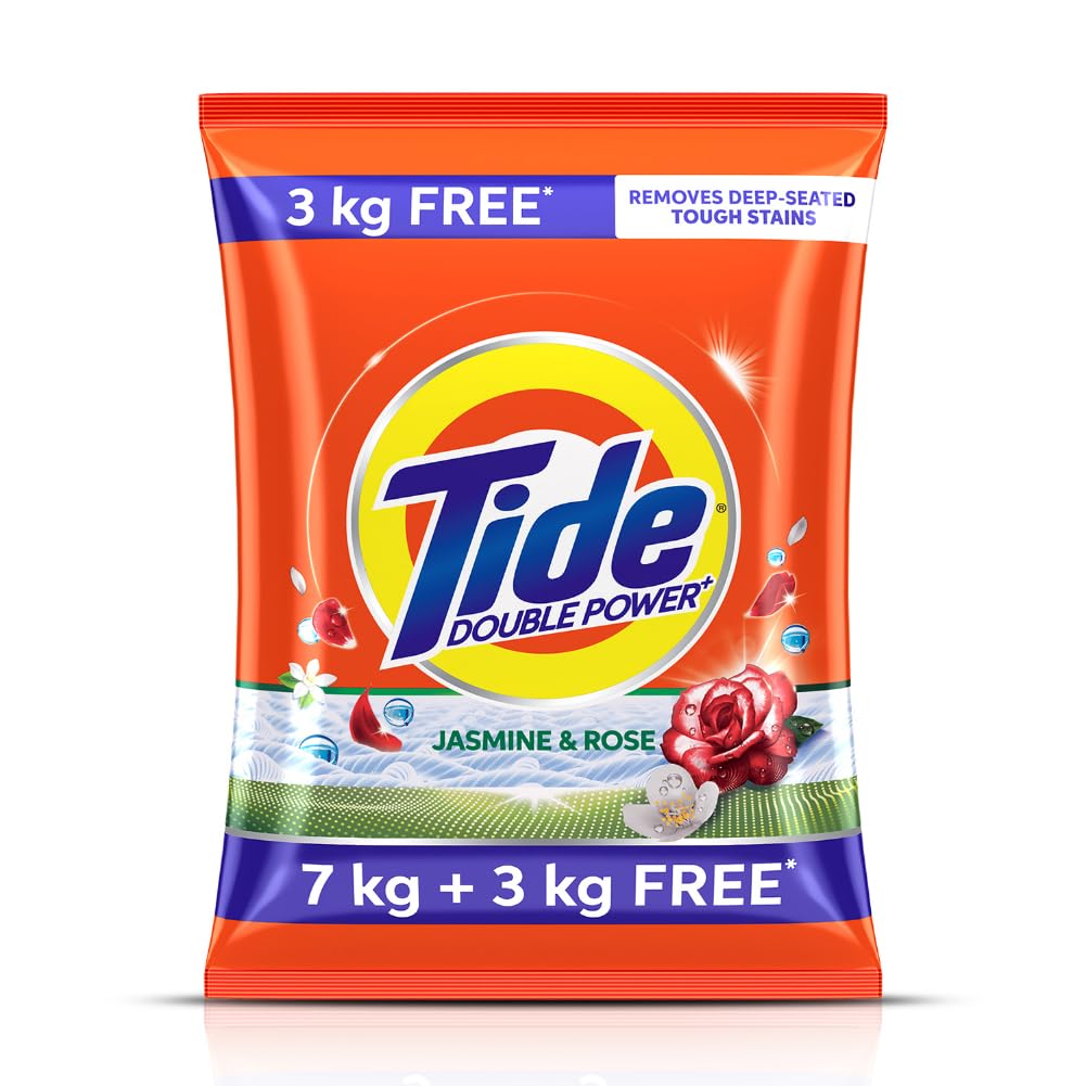Tide Plus Detergent Washing Powder - 7kg+3kg free | Jasmine & Rose ...