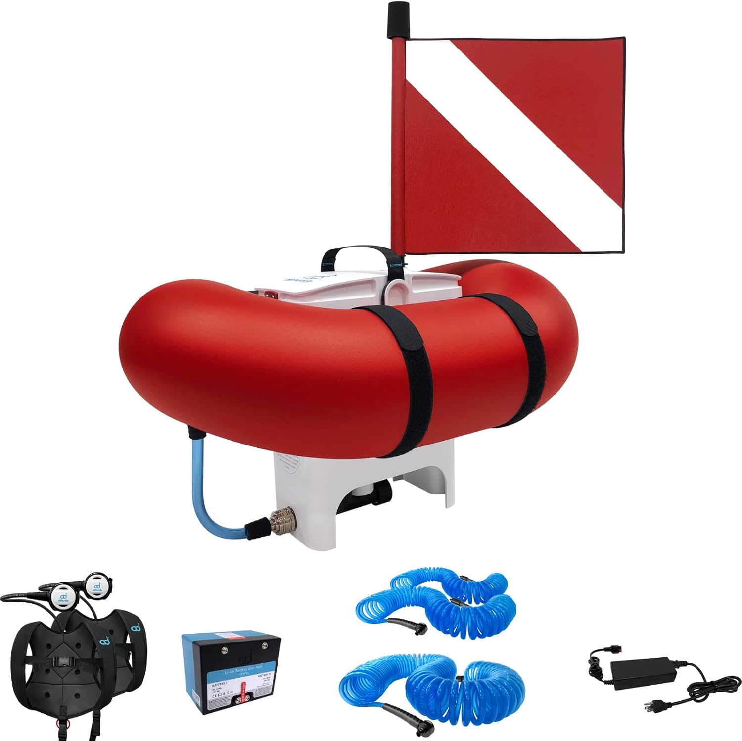 AirBuddy Combo Diver Pack (Harness 1x S/M & 1x L/XL), Diving Tanks ...