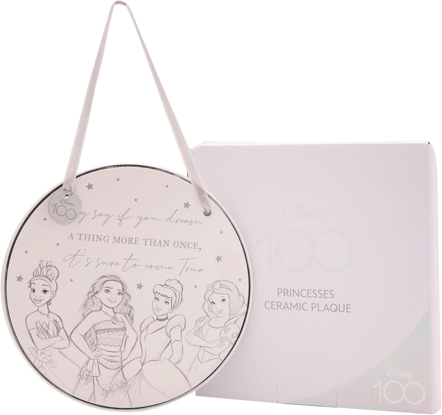 Disney 100 Ceramic Plaque - Princesses : Amazon.co.uk: Home & Kitchen