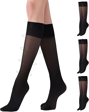 Amazon.com: Aaronano 3 pares de calcetines de compresión para mujer ...
