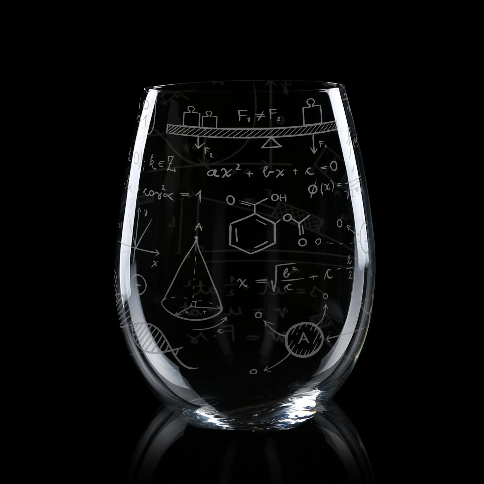 Snapklik.com : SCIENCE EQUATION Engraved 17oz Wine Glass Formulas ...
