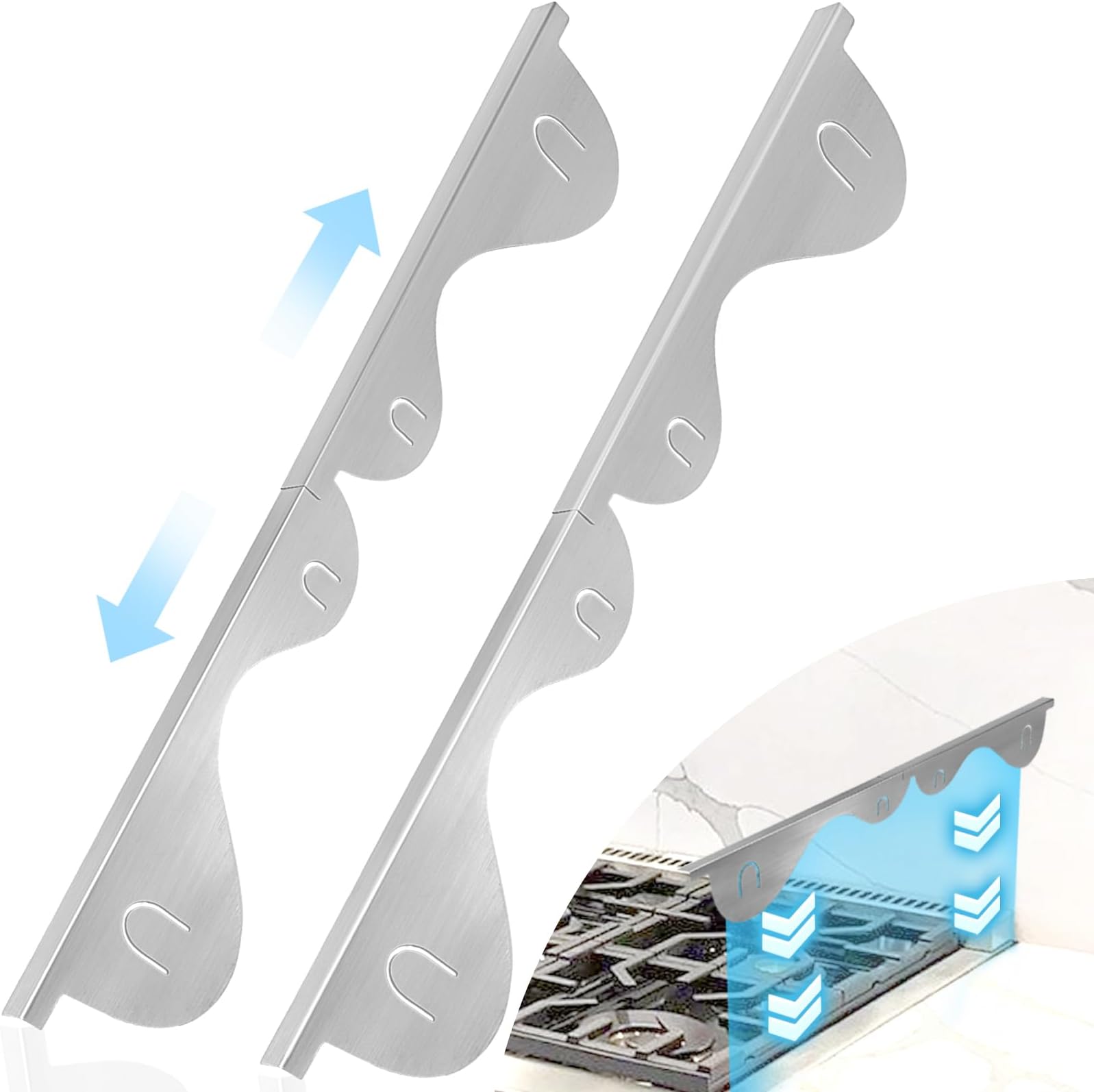Amazon.com: 2+4 Pack Stove Counter Gap Cover Stainless Steel,Stove ...