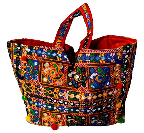 Buy Gujrati hand embroidered trendy bag at Amazon.in