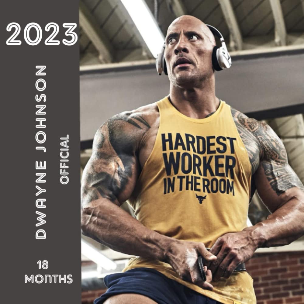 Dwayne Johnson 2023 Calendar Dwayne Johnson 1 Official 2023 Calendar ...