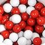 Amazon.com : Red, Black & White Sixlets Mini Milk Chocolate Balls 1LB ...