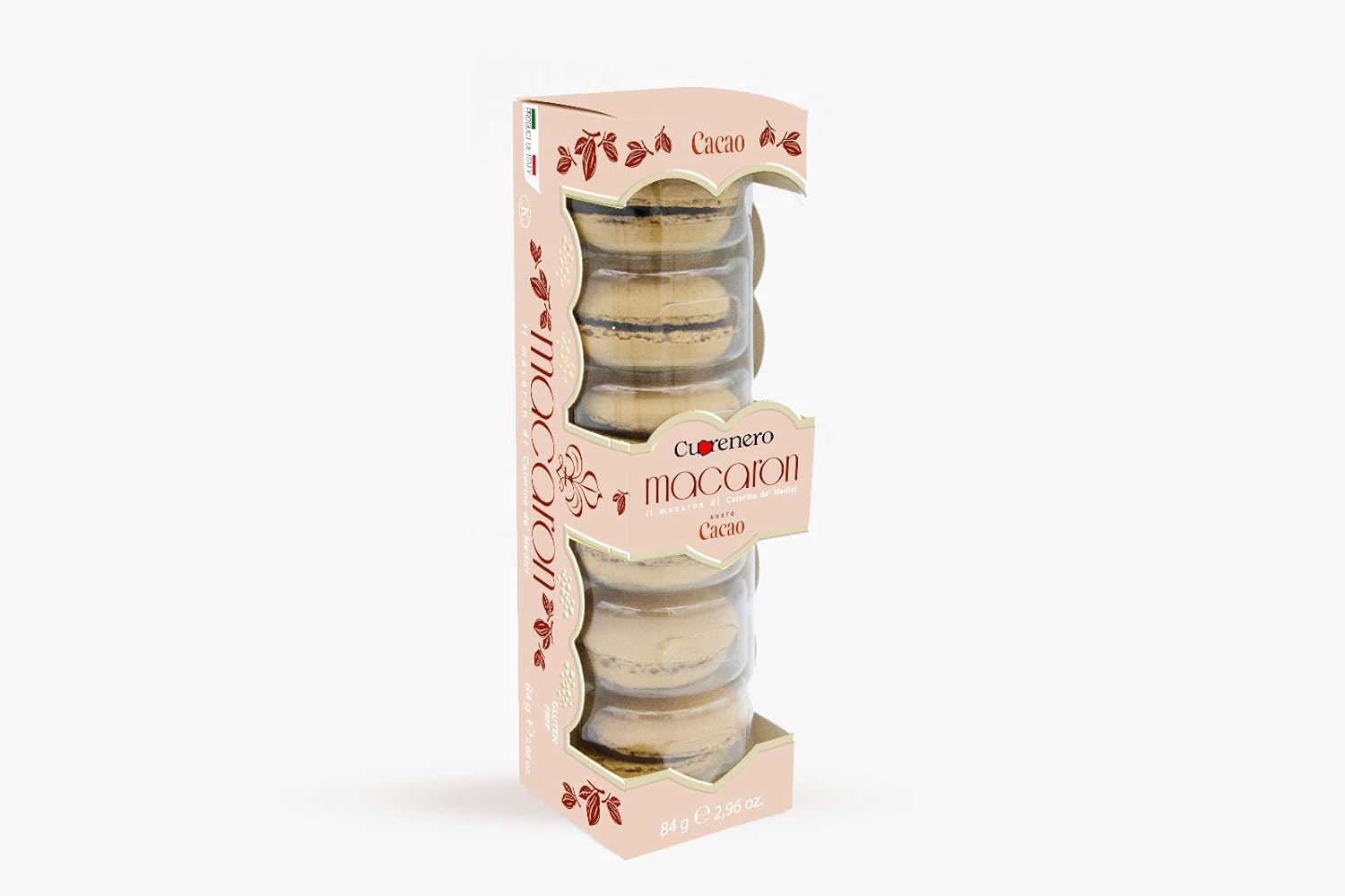 Cuorenero - Macaron - Cocoa 84g Pack of 6 : Amazon.co.uk: Grocery
