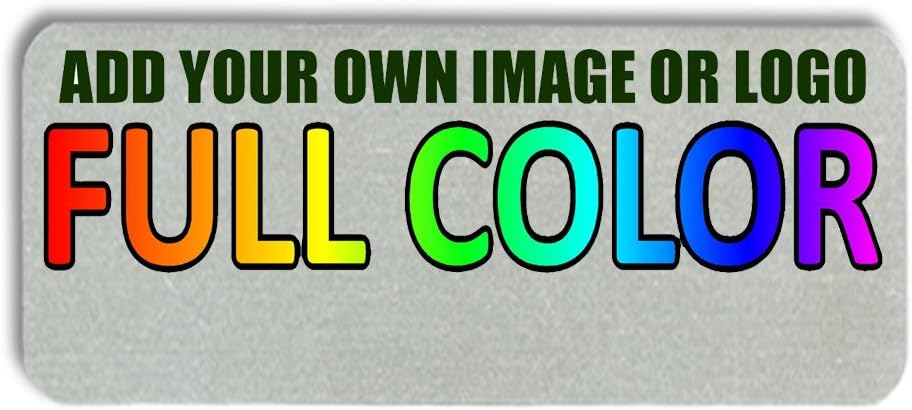 Amazon.com : Quick Badges Custom Logo Name Badges, Silver 100 Count ...